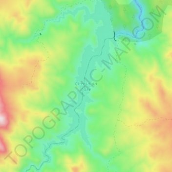 Cheesman Lake topographic map, elevation, terrain